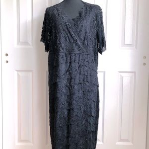 Helene Blake | Dresses | Black Lace And Beaded Dress | Poshmark